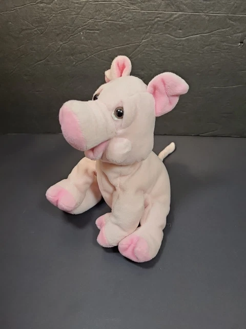 RUSS BERRIE PRUDENCE Plush Pink Pig Sitting Stuffed Farm Animal Bean ...