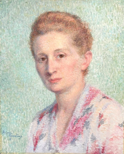 SUZANNE AUFRAY-GENESTOUX (LYON XIXe-XXe), Portrait De Femme ...