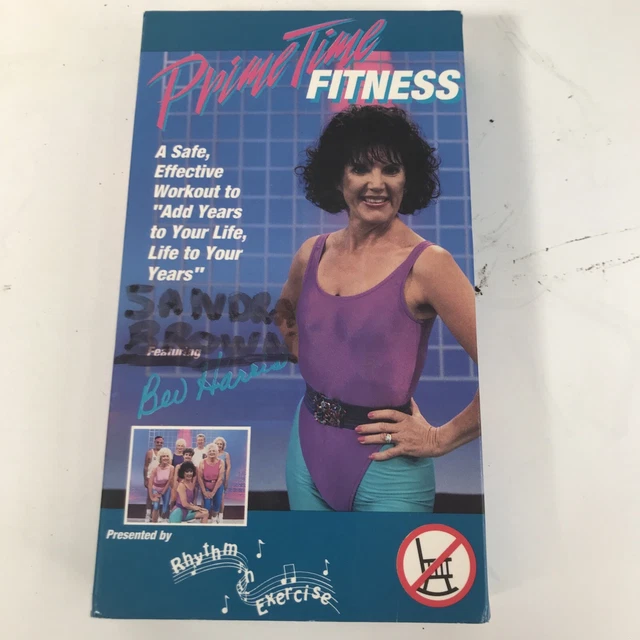 PRIME TIME FITNESS Featuring Bev Harris (VHS 1992) Rhythm & Exercise ...