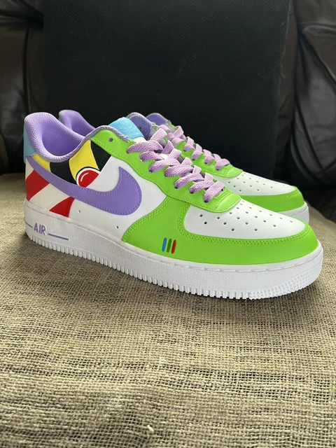 DISNEY PIXAR BUZZ Lightyear-themed custom Nike Air Force 1 Toy Story ...
