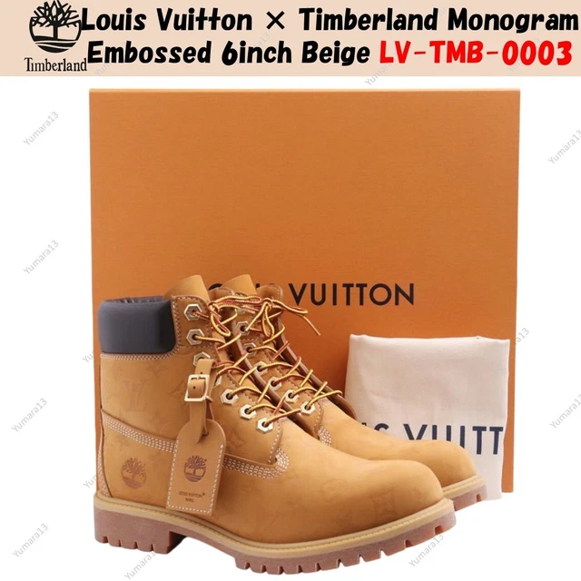 LOUIS VUITTON × Timberland Monogram Embossed 6inch Beige LV-TMB-0003 ...