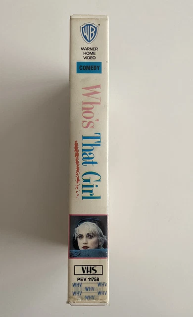 WHO’S THAT GIRL [VHS] Warner Bros Video Big Box Ex-Rental Tape Madonna ...