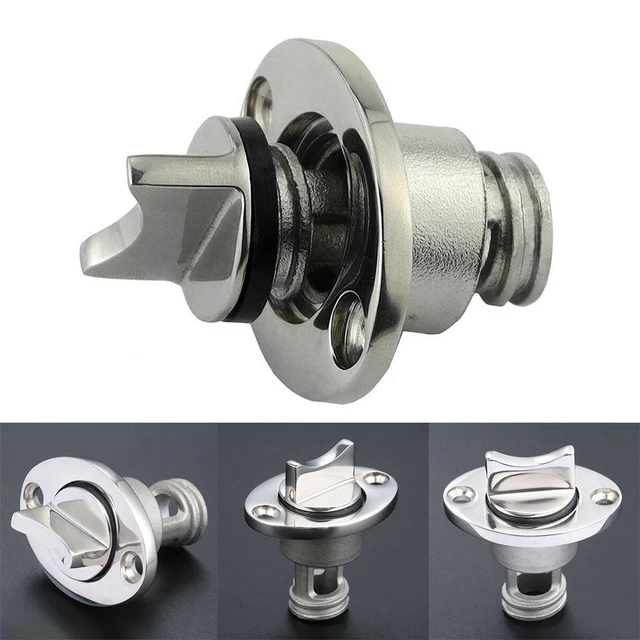 BOAT BILGE DRAIN-PLUG Marine Grade 316 Stainless Steel Drain Bung Tool ...