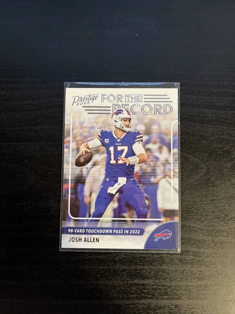 2023 PANINI PRESTIGE For The Record Josh Allen #2 Buffalo Bills EUR 0,94 - PicClick FR
