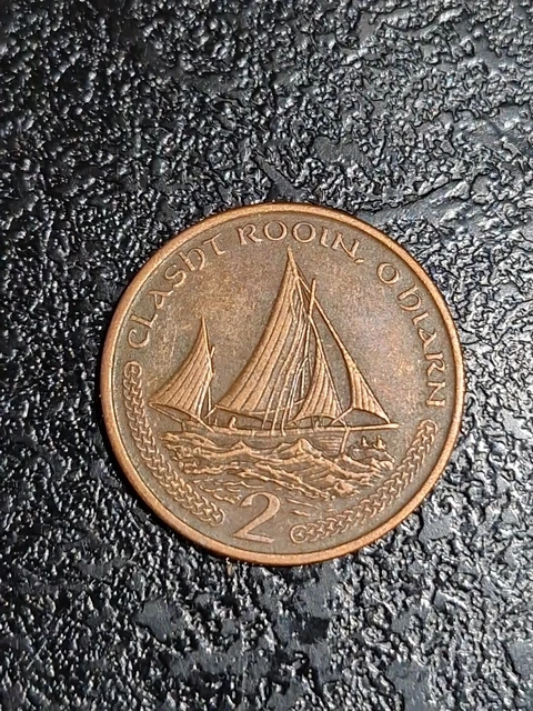 2P COIN ISLE OF MAN 🇮🇲2000 Manx Lugger FISHING BOAT two pence £0.99 ...
