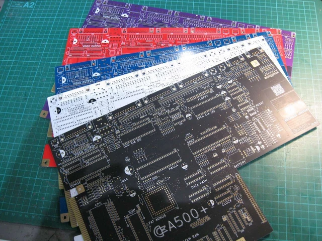 AMIGA A500+ REPRODUCTION Motherboard PCB - BLACK £49.95 - PicClick UK