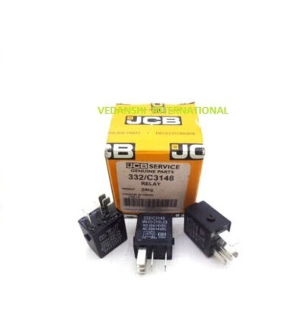 JCB BACKHOE - Genuine Jcb Relay, 12V High Capacity, 3 Pcs, (332/C3148 ...