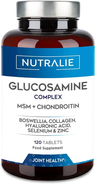GLUCOSAMINE AND CHONDROITIN High Strength Complex - MSM, Collagen, Hyaluronic Ac £23.88 ...
