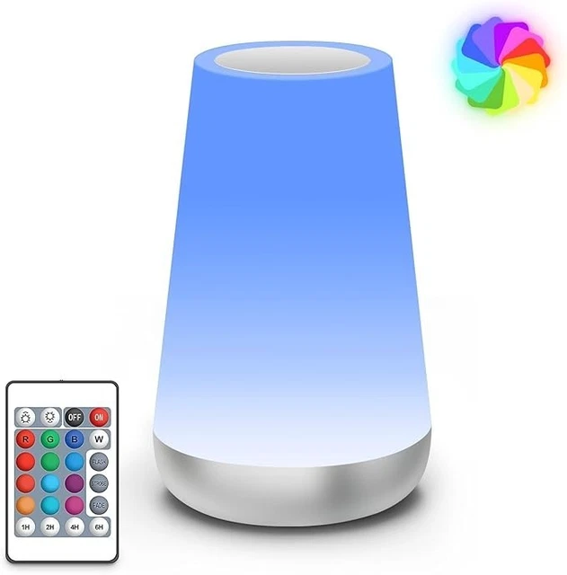 AUXMIR RECHARGEABLE NIGHT Light – Touch‑Control Dimmable LED Bedside ...