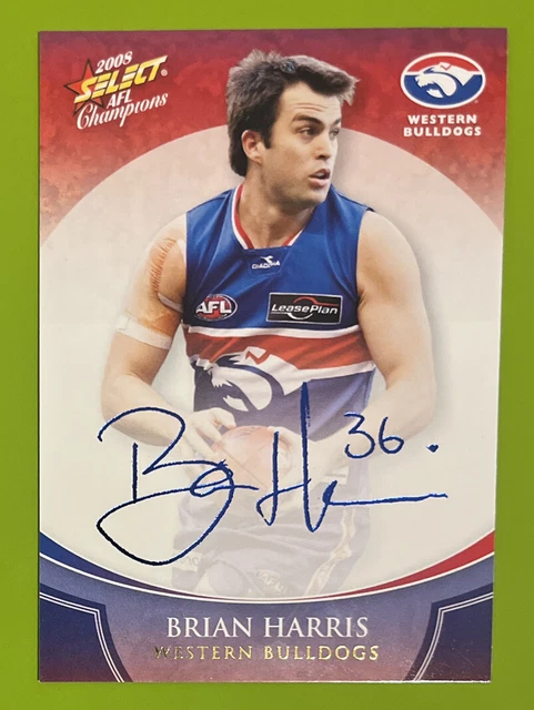 AFL SELECT CHAMPIONS 2008 Foil Signature Card FS94 Brian Harris Western Bulldogs $1.49 - PicClick AU
