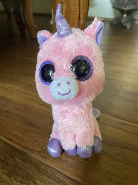 TY BEANIE BOO Boos MAGIC the Pink UNICORN 6" Plush Stuffed Animal ...
