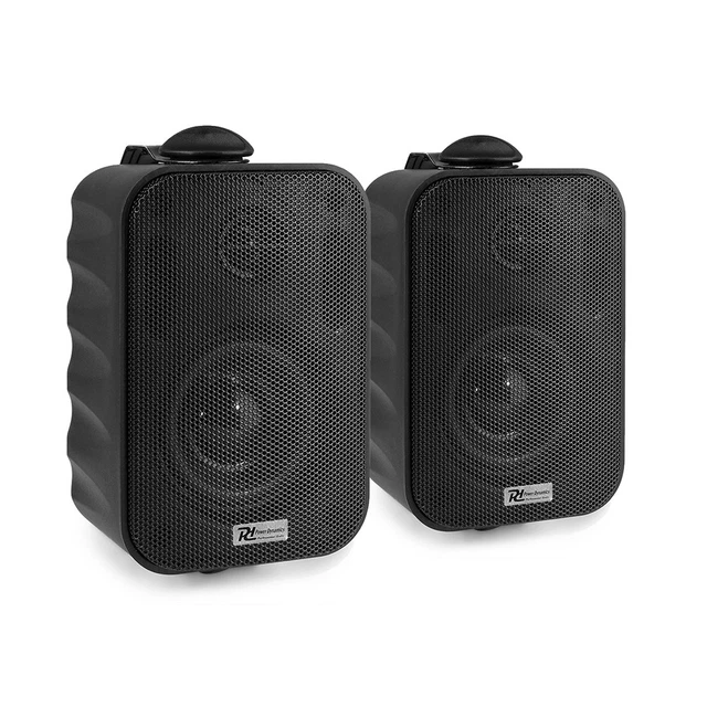 ADASTRA 100V BLACK Waterproof Wall Speakers Pair - Durable Outdoor Sound System £49.00 - PicClick UK