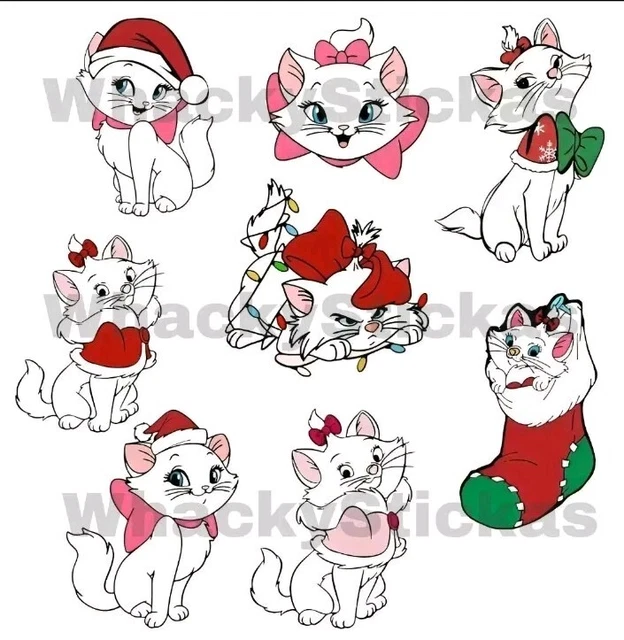 THE ARISTOCATS MARIE Stickers Disney Marie CHRISTMAS Stickers £3.85 ...
