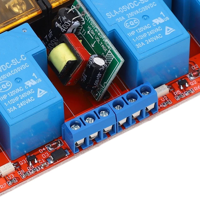 AC100V-250V 30A MODULE De Relais 4 Canaux Haute Puissance DC 5V Module De EUR 24,06 - PicClick FR