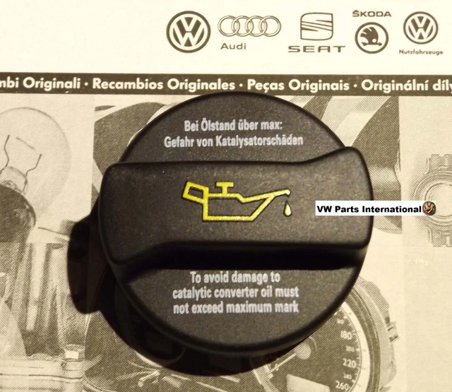 VW GOLF MK1 MK2 MK3 VR6 GTI TDI G60 Oil Cap Filler Lid Plug Genuine OEM ...