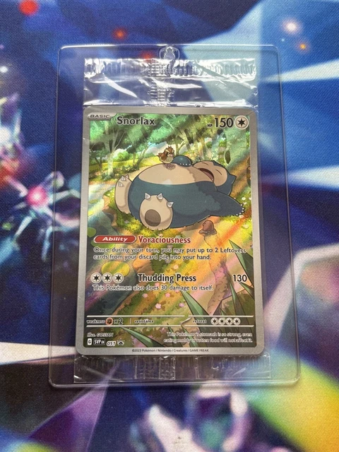 POKEMON SNORLAX SVP 051 Sealed - Scarlet & Violet 151 ETB Promo Card £ ...