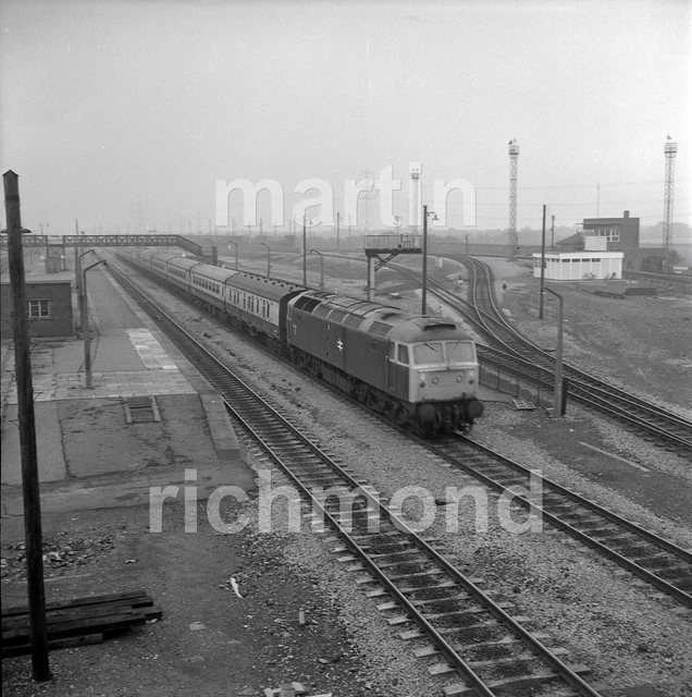 SEVERN TUNNEL JUNCTION Class 47 47431 1980 6 x 6 cm Railway Negative ...