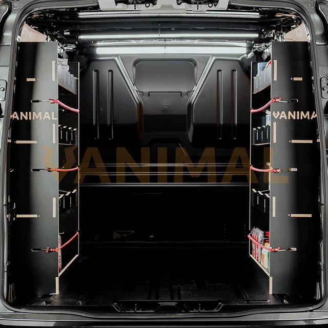 FORD TRANSIT CUSTOM 2024+ SWB HEXABOARD Double Rear Van Racking Storage ...