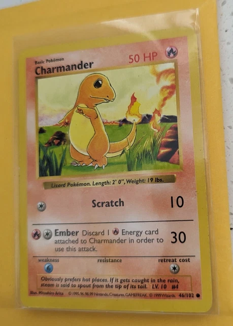 POKEMON CARDS: BASE Set Shadowless Charmander EUR 18,97 - PicClick DE