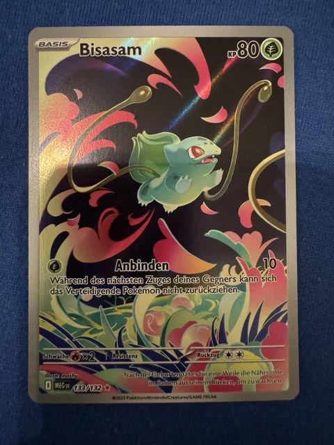 POKÉMON BISASAM 133/132 Mega Entwicklungen Deutsch Boosterfrisch EUR 49 ...