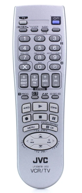 JVC LP20878-002 TÉLÉCOMMANDE d'origine pour Magnétoscope VCR (Réf#T-877) EUR 34,95 - PicClick FR