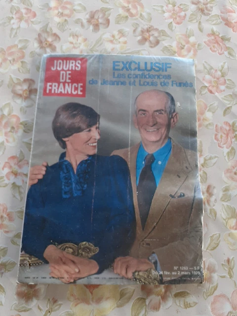 JOURS DE FRANCE JEANNE ET LOUIS DE FUNÈS N° 1263 février Mars 1979 ...