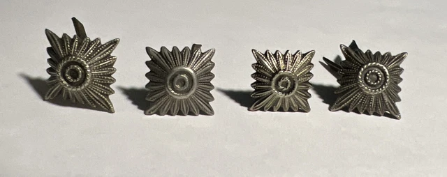 4X VINTAGE RELIC Original WWI German Wehrmacht Rank Pips Stars Shoulder ...