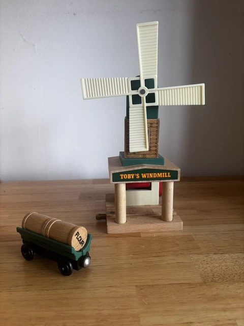 THOMAS AND FRIENDS Wooden railway Toby’s Windmill £40.99 - PicClick UK
