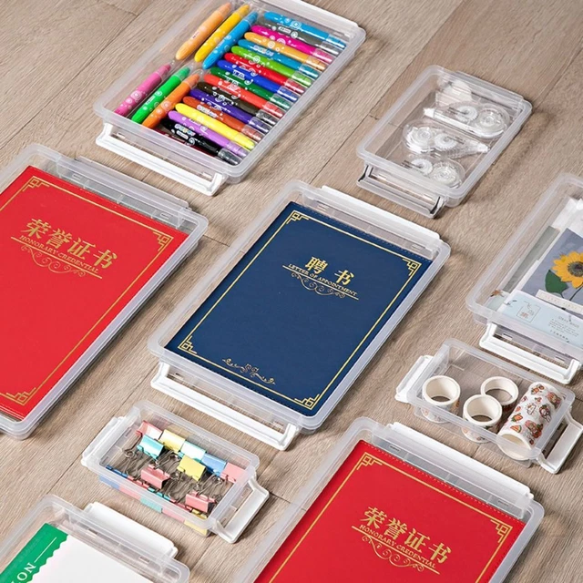 Documents Box Certificates Storage Box Classification Box File