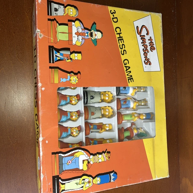 SIMPSONS 3D CHESS Set Vintage 2000 Complete set Matt Groening With ...