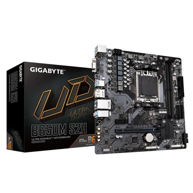 MAINBOARD, GIGABYTE, AMD B650, SAM5, Micro-ATX, Memory DDR5, Memory ...