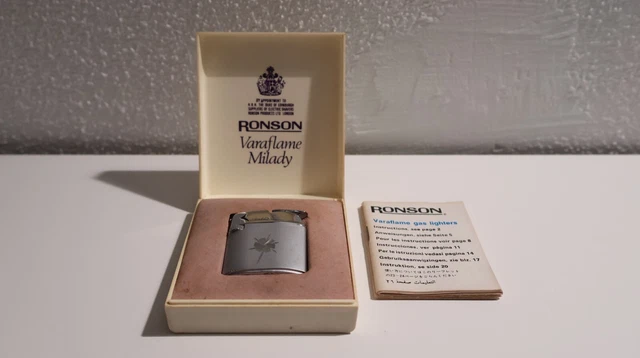 VINTAGE BRIQUET RONSON Varaflame Milady Années 60 UK EUR 80,00 ...