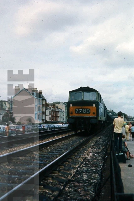 35MM SLIDE BR British Railways Diesel Loco D7002 Class 35 Dawlish 1971 ...