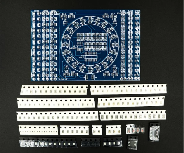 PRAXIS LÖTEN SMD Leiterplatte LED Elektronik Projekt Zum Selbermachen-Kit SMT PCB EUR 4,17 ...