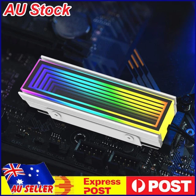 M.2 NVME HEAT Sink 5V 3PIN ARGB SSD Cooler AURA Sync for M.2 2280 (White) $16.89 - PicClick AU