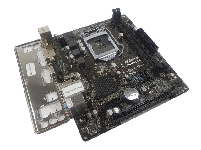 Asrock H81m Dg4 Lga1150 Ddr3 Micro Atx Motherboard W Bp £39 99