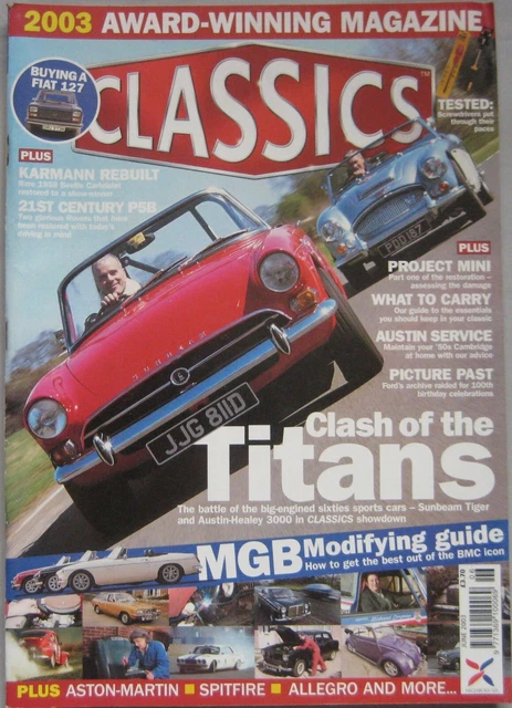 CLASSICS 06/2003 AVEC Sunbeam Tiger, Austin Healey, VW, Rover, Austin ...
