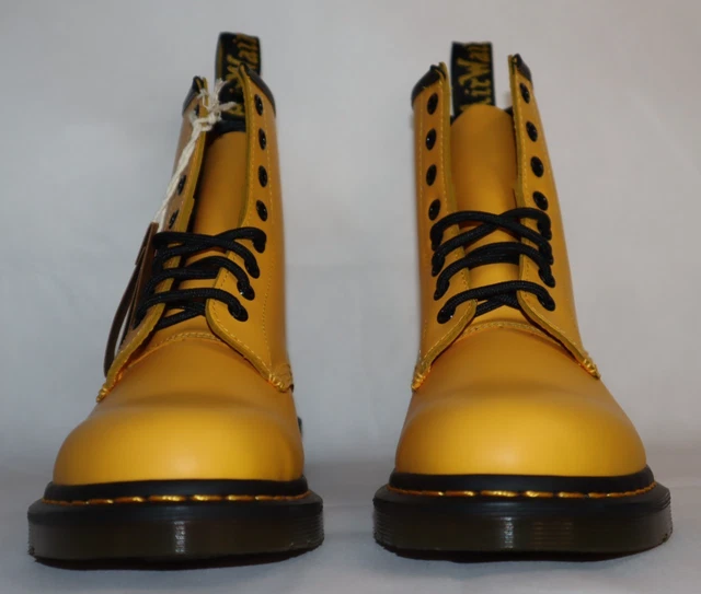 DOC MARTENS AIR Wair Tag 1460 Yellow Boots Size 8 Shoes Dr Doc's ...