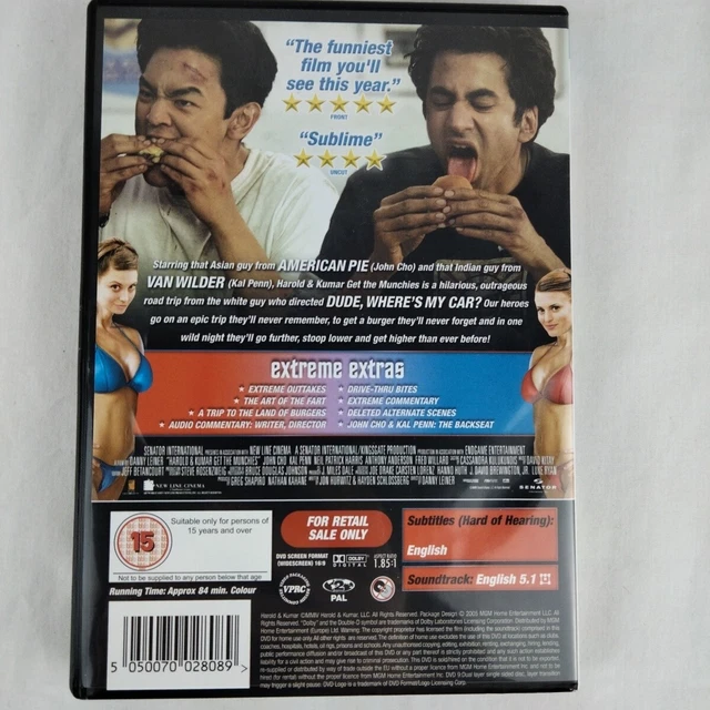 HAROLD AND KUMAR Get The Munchies PAL DVD Region 2 $15.95 - PicClick AU