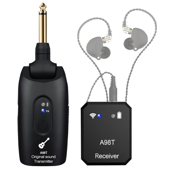 2 4GHZ RECHARGEABLE Wireless In Ear Audio Transmission System for Bands ...