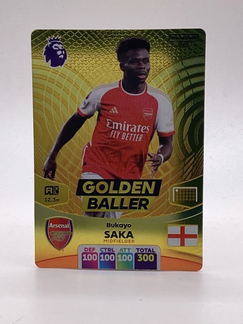 PANINI PREMIER LEAGUE Adrenalyn 2024 2023/24 Golden Baller Bukayo Saka ...