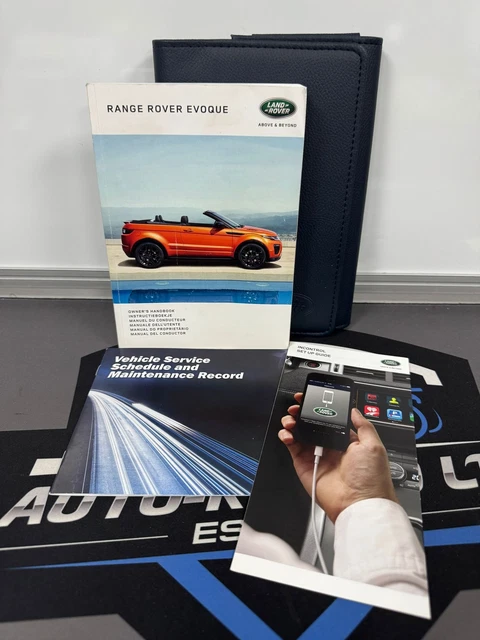 RANGE ROVER EVOQUE Convertible Owners Pack / Handbook / Manual 2015 ...