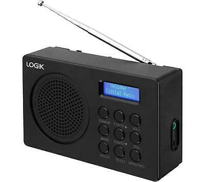 LOGIK L2DAB16 PORTABLE DAB/FM Radio - Black £12.99 - PicClick UK