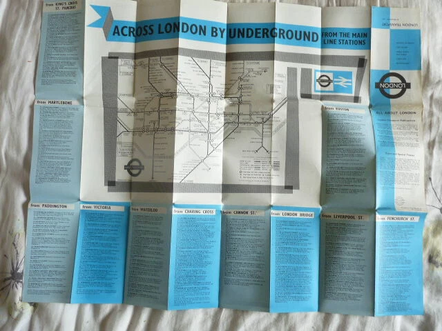 LONDON BUS TRAIN COACH ROUTE ,underground MAPS 1970'S / 80.S £0.99 ...