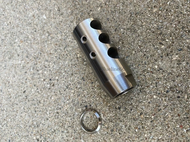 .308 STAINLESS STEEL Competition Muzzle Brake Compensator Comp 5/8x24 ...