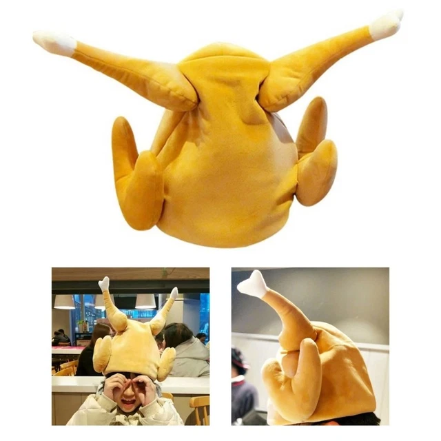 ANIMATED ELECTRIC TURKEY Leg Hat with Dancing Singing Action For Kids ...