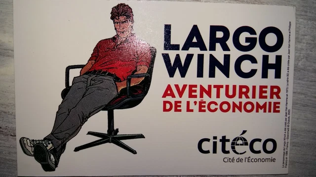 TICKET ENTREE EXPO Largo Winch 2001 - Musee De L'economie - Ticket Neuf ...