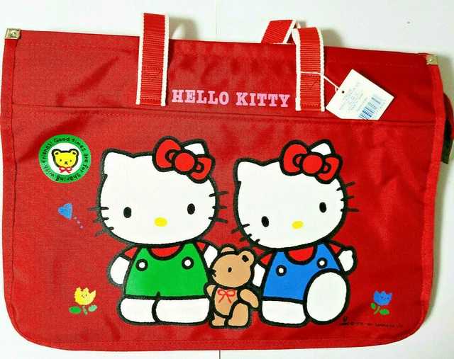 HELLO KITTY LESSON Bag Old SANRIO Logo 1991' Red Super Rare Rerto $147. ...