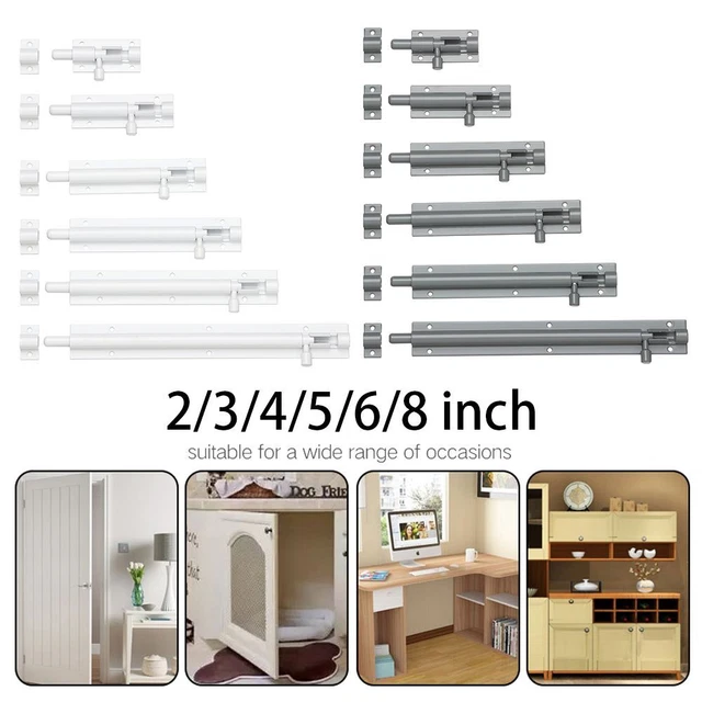STOPPER DOOR LOCK Buckle Window Catch Lock Cabinet Catches Silent Gate ...