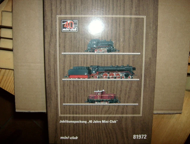 MÄRKLIN 81972 SPUR Z Jubiläumspackung 40 Jahre Mini Club 3 Loks Text 1a Ovp.Anl. EUR 130,00 ...